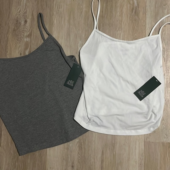 wild fable | Tops | 2 Cute Tanks From Wild Fable One Grey And One White ...